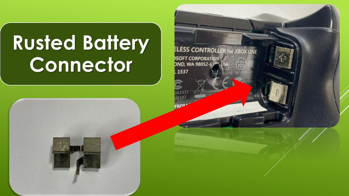 XBOX ONE Controller Battery Terminals Cleaning & Repair Service — Game ...